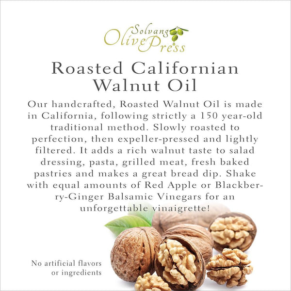 Roasted California Walnut Oil – Solvang Olive Press